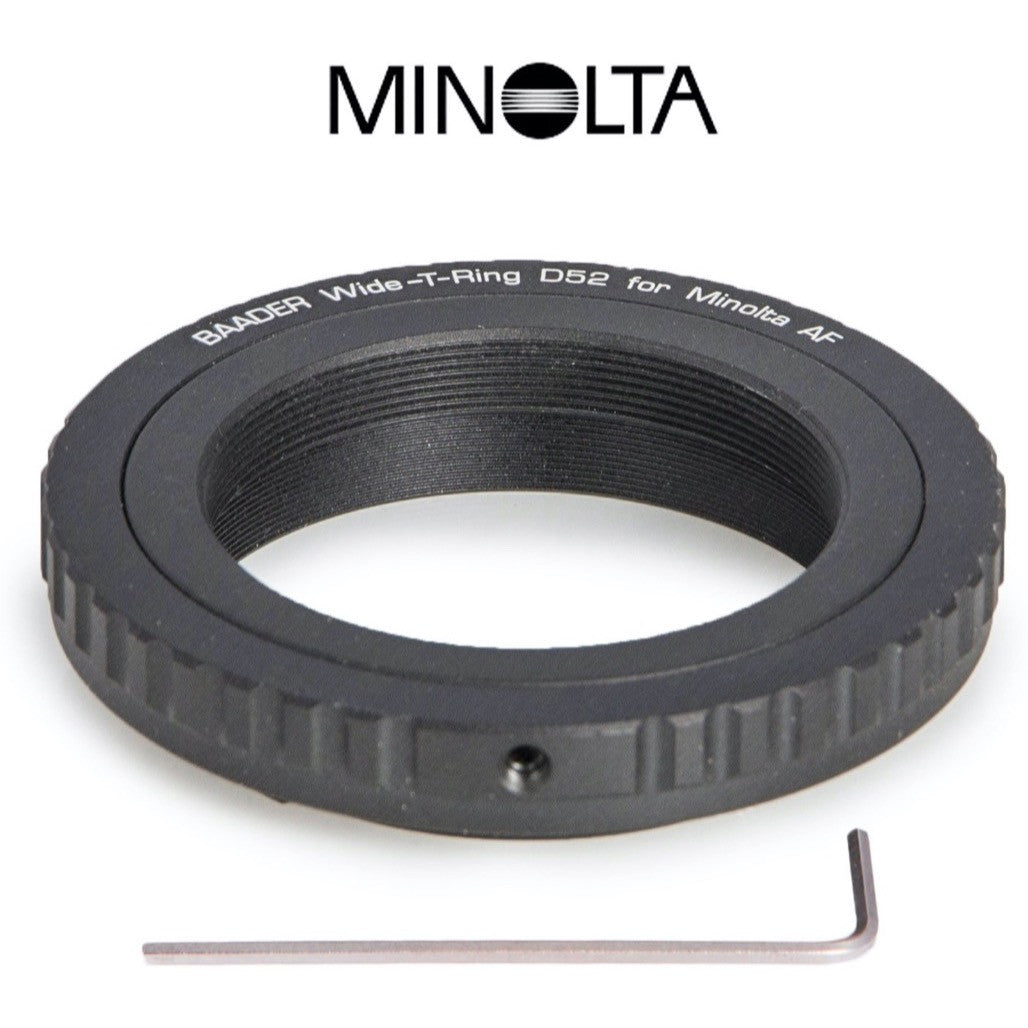 Baader Wide T-Ring Sony Alpha and Minolta Maxxum - T-2 and S52 — David ...
