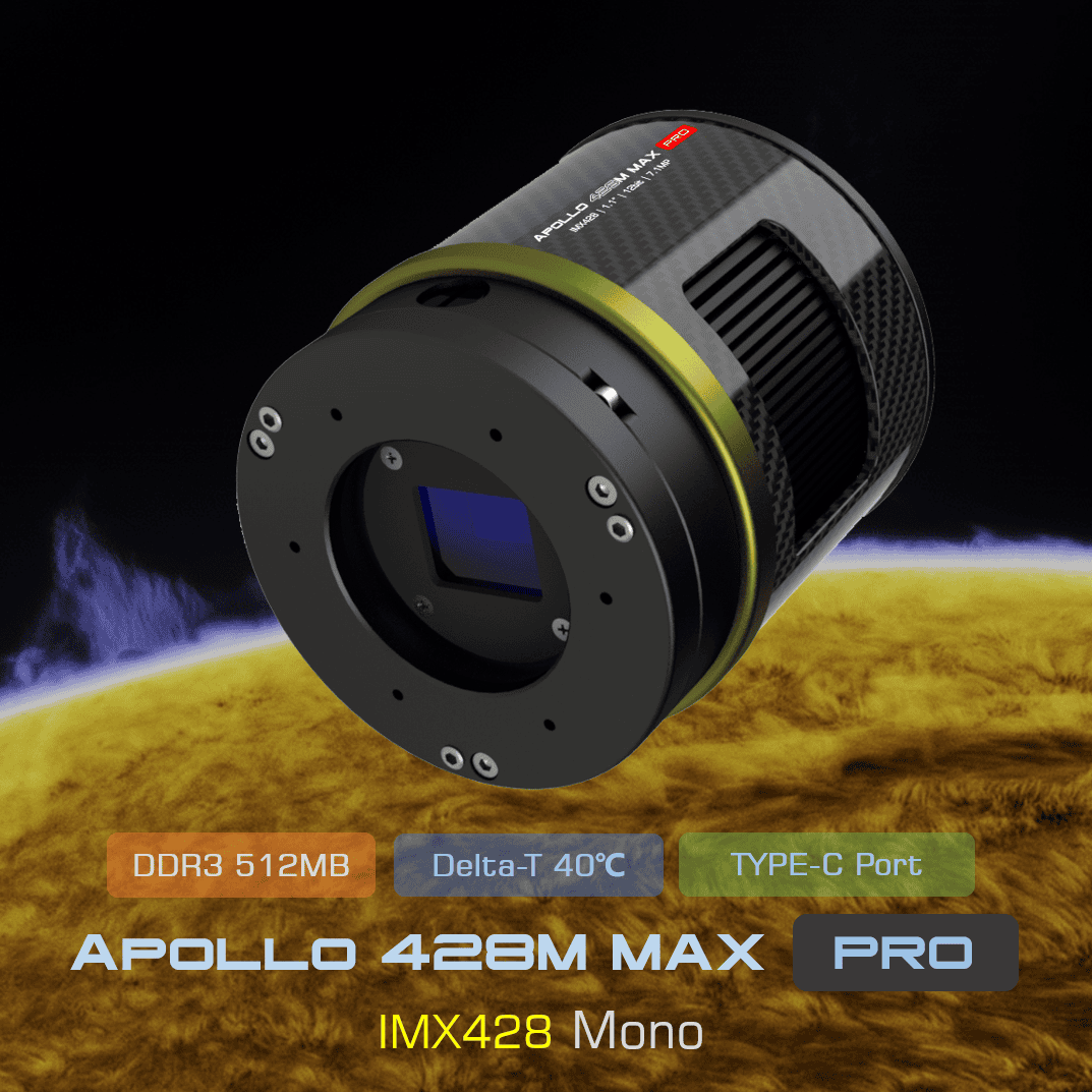 Player One Apollo 428M MAX Pro Mono Cooled Solar Camera — David Astro ...
