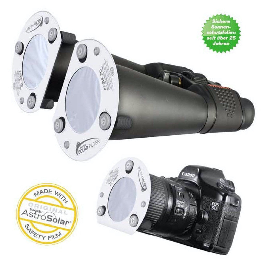 Baader AstroSolar Binocular Filter OD 5.0 - 50-100mm — David Astro